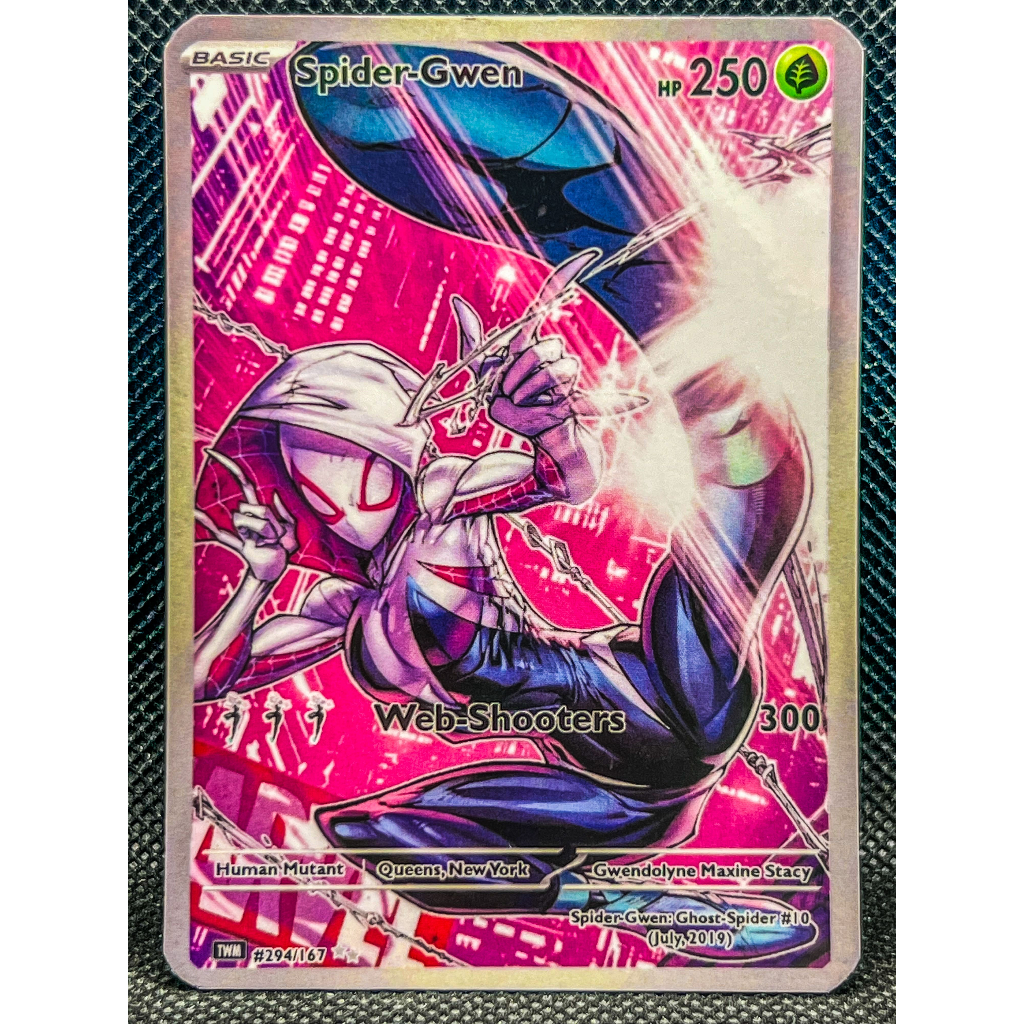 Marvel Spiderverse: Spider-Gwen SAR Pokemon Card | Shopee Malaysia
