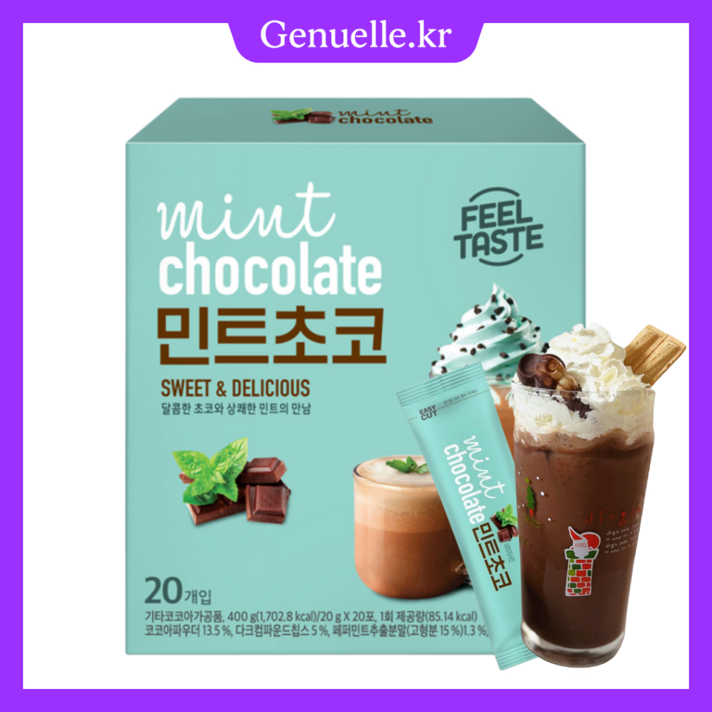 Danongwon Mint Chocolate Powder Sticks 20g x 20 – Korean Mint Choco ...