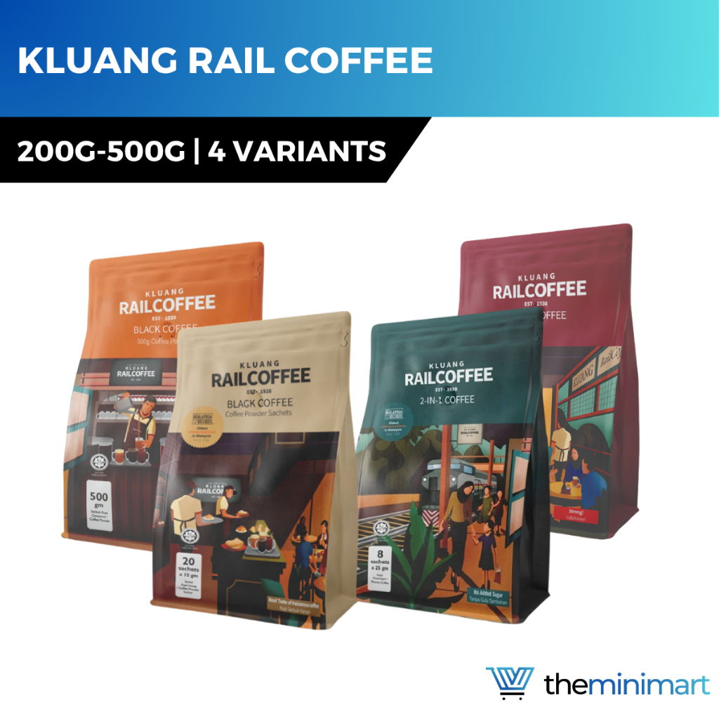 Kluang Rail Coffee 200g-500g – Authentic Malaysian Taste, Rich Aroma ...