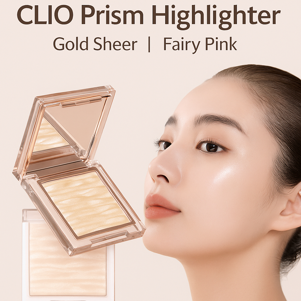 CLIO Prism Highlighter 7g | Gold Sheer & Fairy Pink | Radiant Glow Face ...