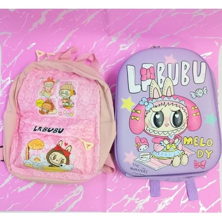 Labubu children 's backpack cartoon cute school student school bag ...