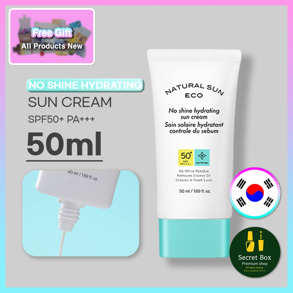 [The Face Shop] Natural Sun Eco No Shine Hydrating Sun Cream SPF50+ PA ...