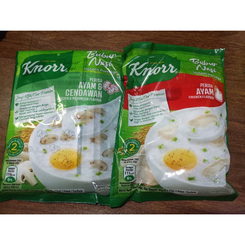 Knorr Bubur Nasi / Sachet Porridge 3 x 32g | Shopee Malaysia