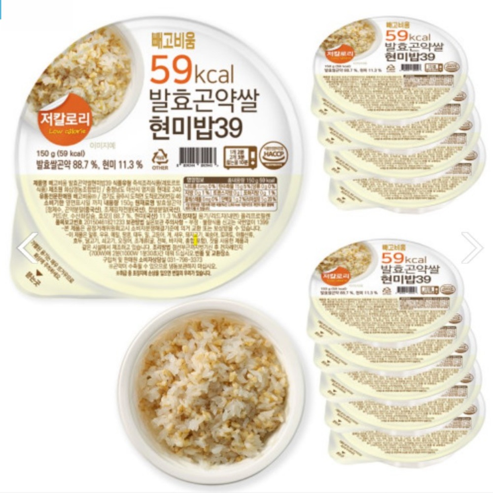 [KOREA] Fermented Konjac Rice Brown Rice 39 150g x 10 pack (39 kcal per ...