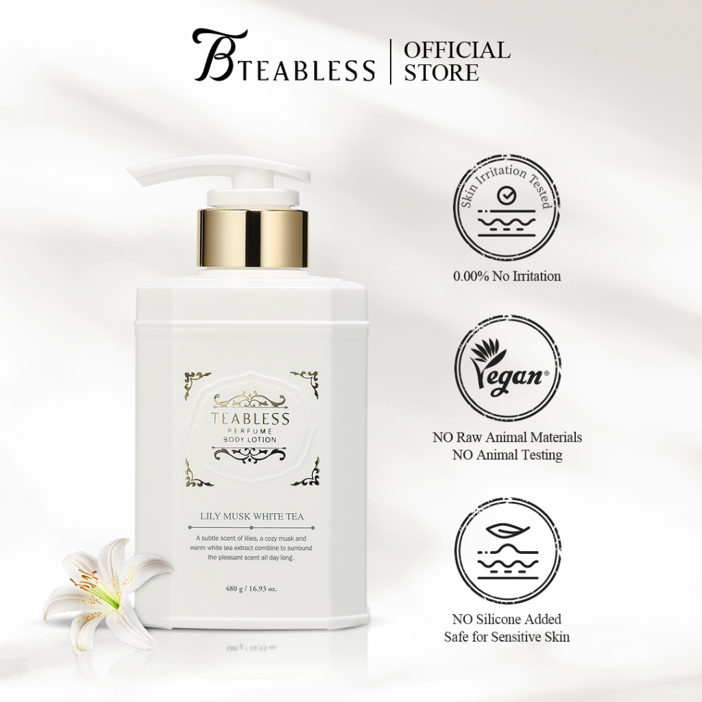 Teabless Lily Musk White Tea Perfume Body Lotion (480g) | Shopee Malaysia