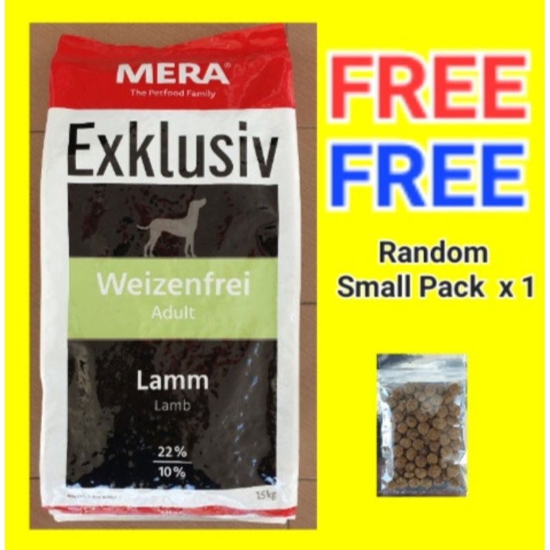 DHL Exp:2026 May / 15kg Mera Exklusiv Adult Lamb Rice Lamm Meradog Pure ...