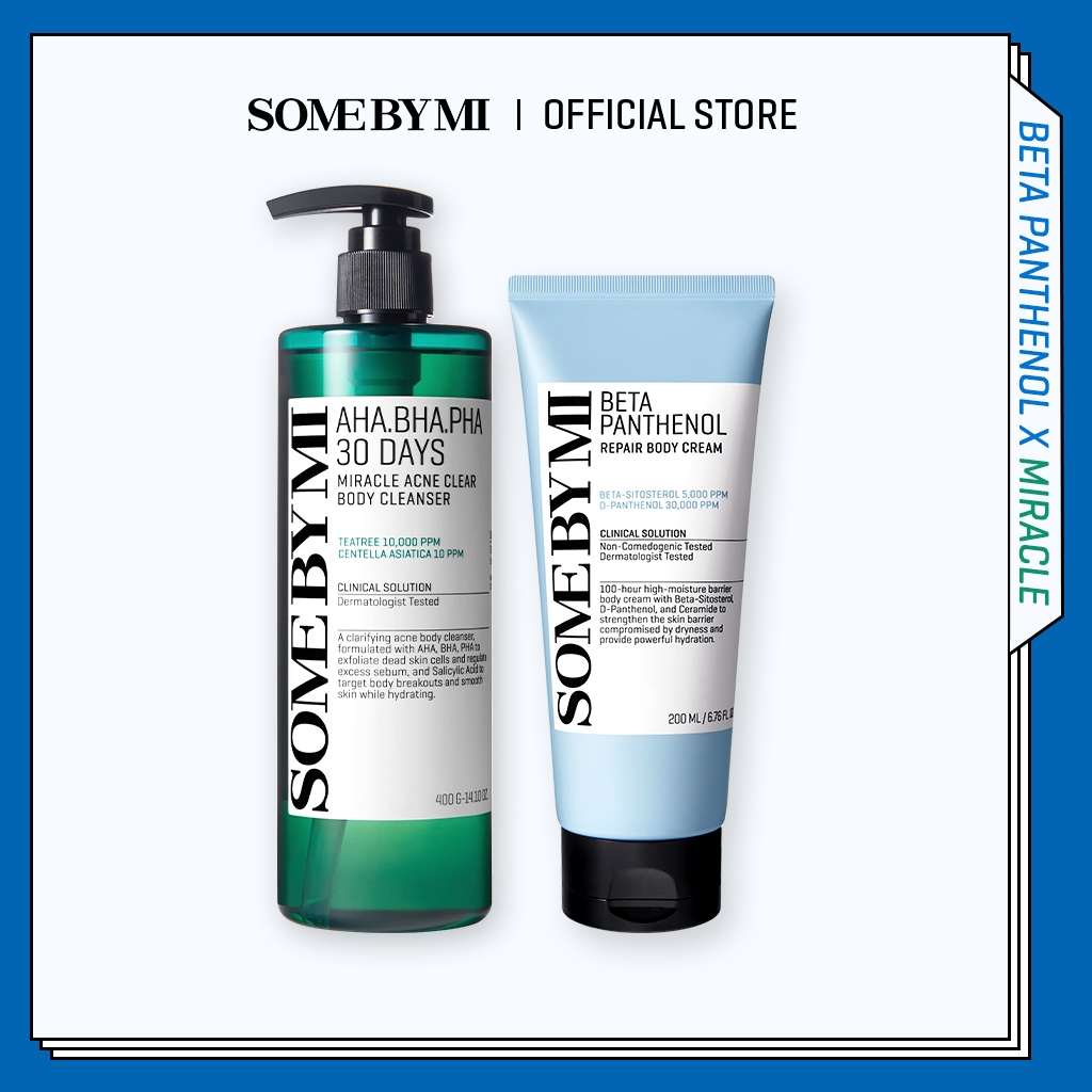 [SOMEBYMI] Body duo care set (Miracle body cleanser 400g + Beta body ...