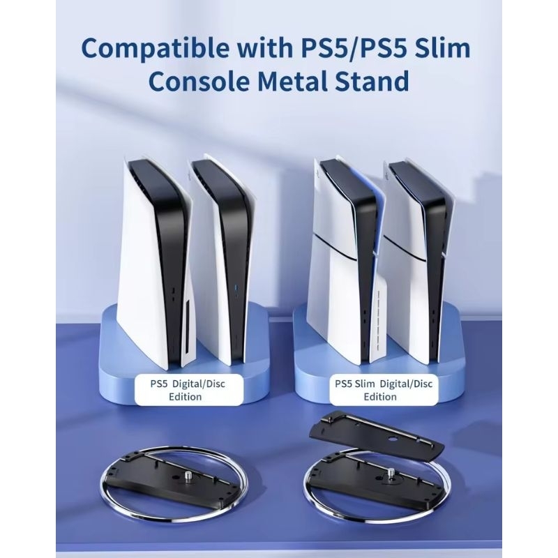 Vertical Stand Style for PlayStation 5 Pro, PS5 Slim Digital & Disc ...