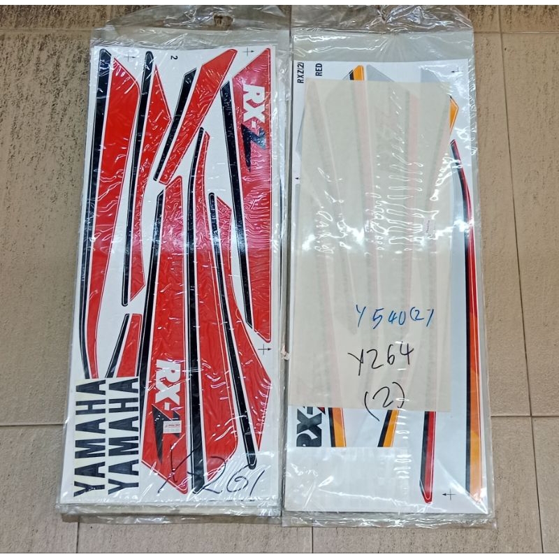 Rxz 5 speed 1986 (2) body sticker | Shopee Malaysia