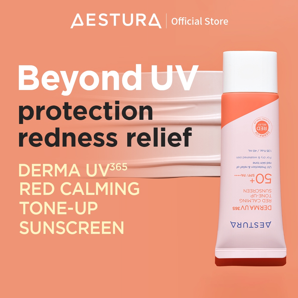 AESTURA DERMA UV365 Red Calming Tone-Up Sunscreen | 8-hour lasting tone ...