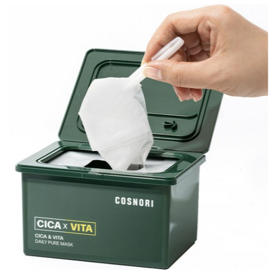 COSNORI Cica & Vita Daily Pure Mask Pack (30 Sheets, 1 Box) | Calming ...