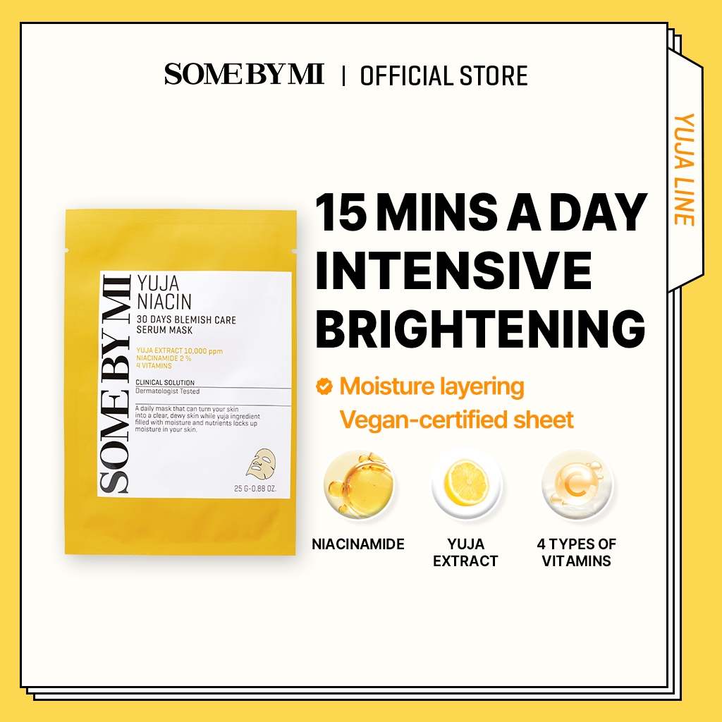 [SOME BY MI] Yuja Niacin 30 Days Blemish Care Serum Mask Set (10EA Set ...