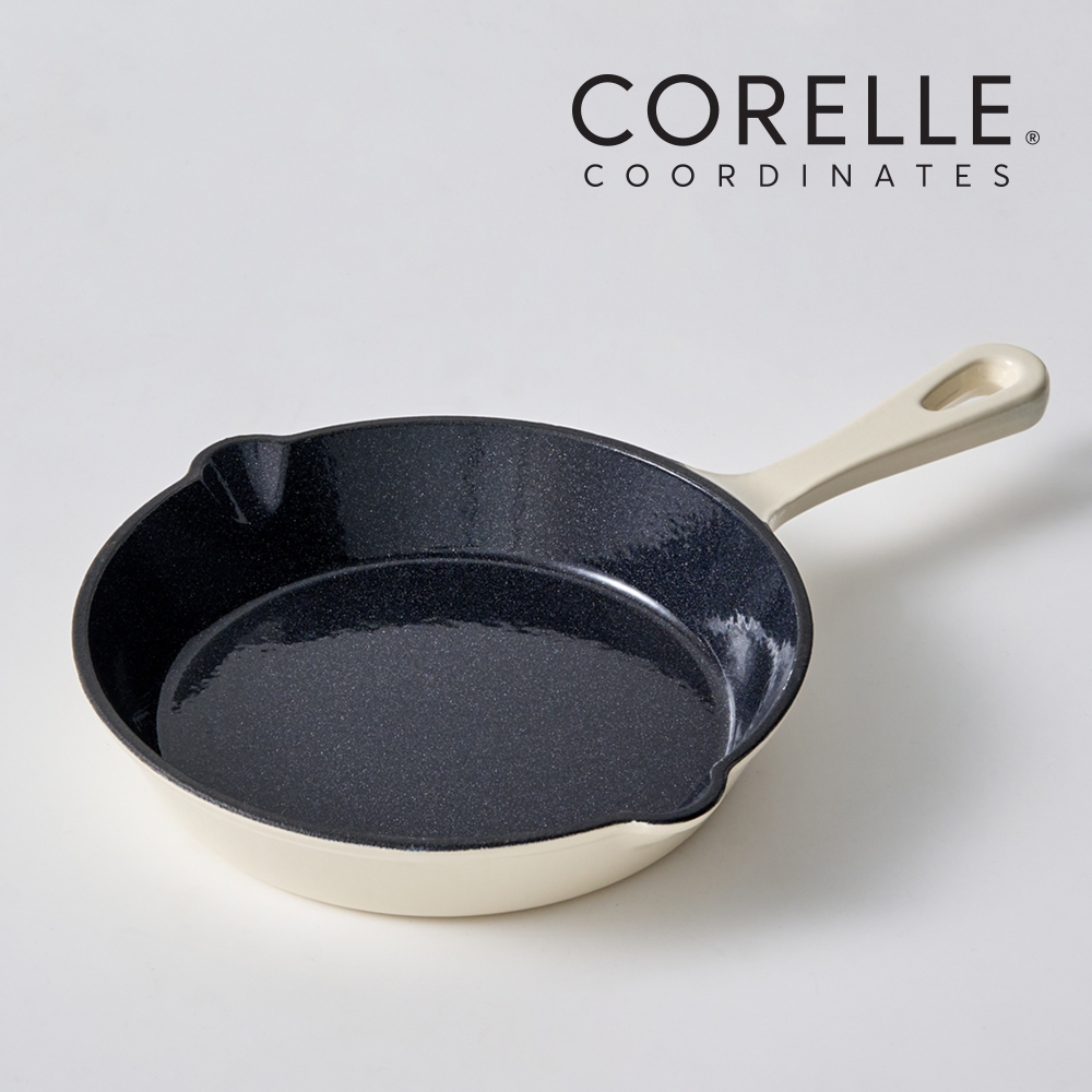 CORELLE Scarlet Cast Iron Nonstick Frying Pan (21cm) Red/Ivory | Shopee ...