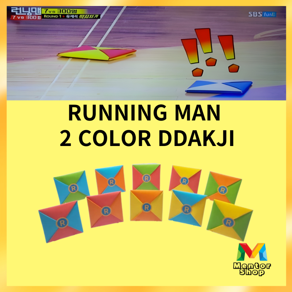 Running Man - 2 Color Ddakji(Traditional Korean Game-Handmade) | Shopee ...