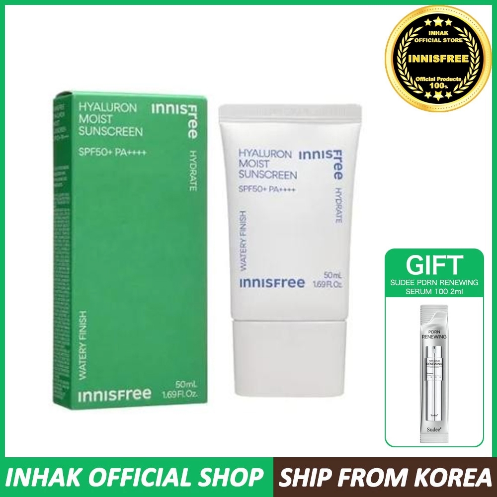 [Innisfree] Hyaluron Moist Sunscreen SPF50+ PA++++ 50 ml | Shopee Malaysia