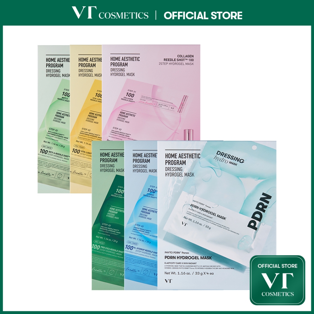 [VT] Reedle Shot 2Step Hydrogel Mask 4pcs Set Quick Soothing, Ampoule ...