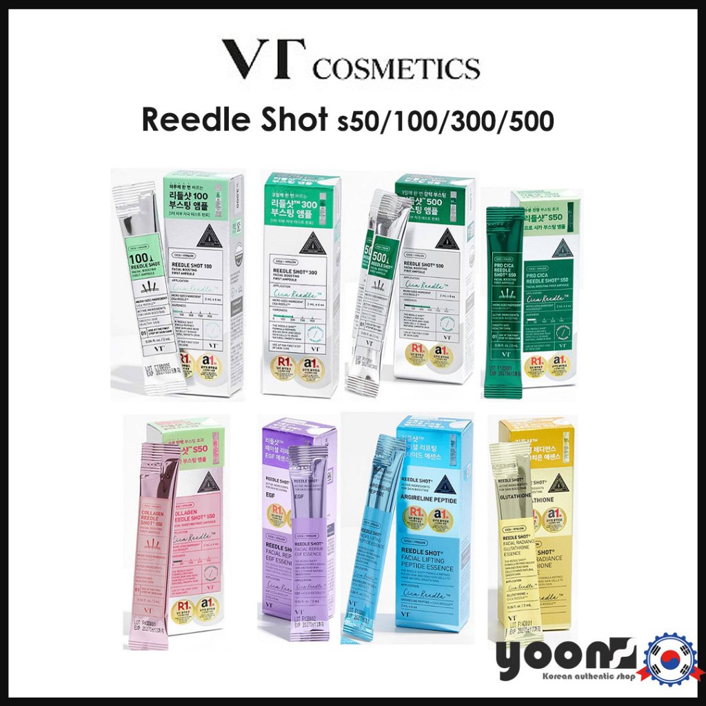 (Ready to ship) [VT DAISO] VT Reedle Shot Facial Boosting First Ampoule & Essence / S50, 100 ...