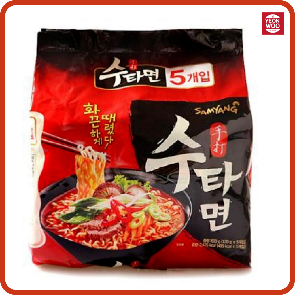 SAMYANG Ramen with handmade noodles 600g(120g×5) from korea | Shopee Malaysia