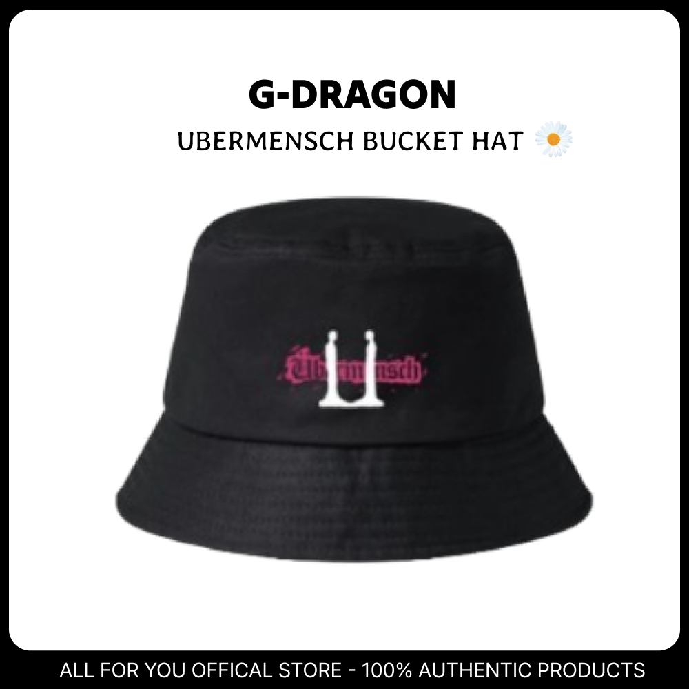 [G-DRAGON] GD Ubermensch Bucket Hat Black | Shopee Malaysia