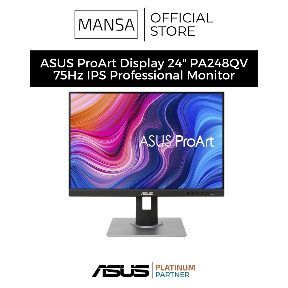ASUS ProArt Display 24" PA248QV 75Hz IPS Professional Monitor | Shopee ...