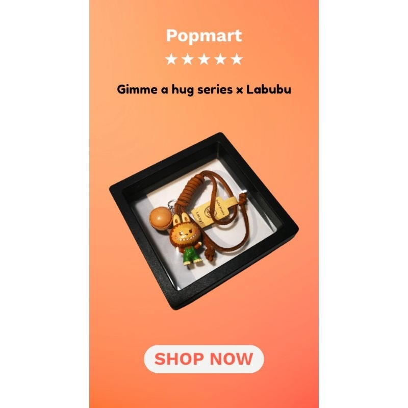 100% Handmade Popmart Labubu Meet The Koi/Gimme A Hug Bag Charm/Mobile ...