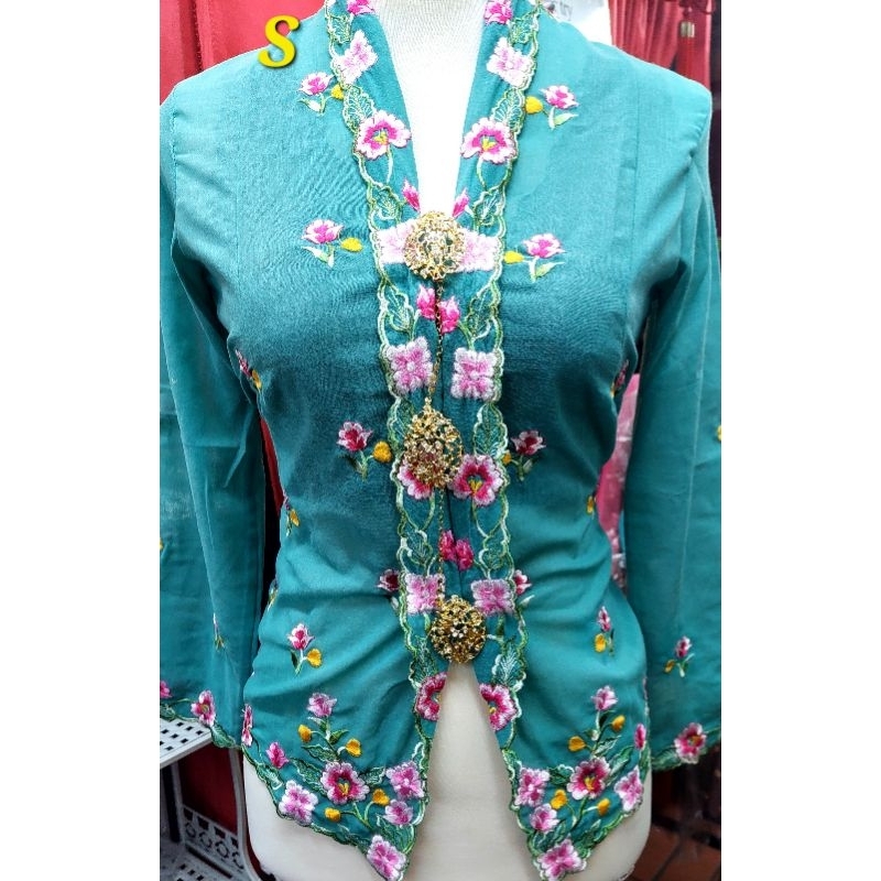 Kebaya Sulam Nyonya Bunga Tabur Traditional Vintage Antique Hand Made ...