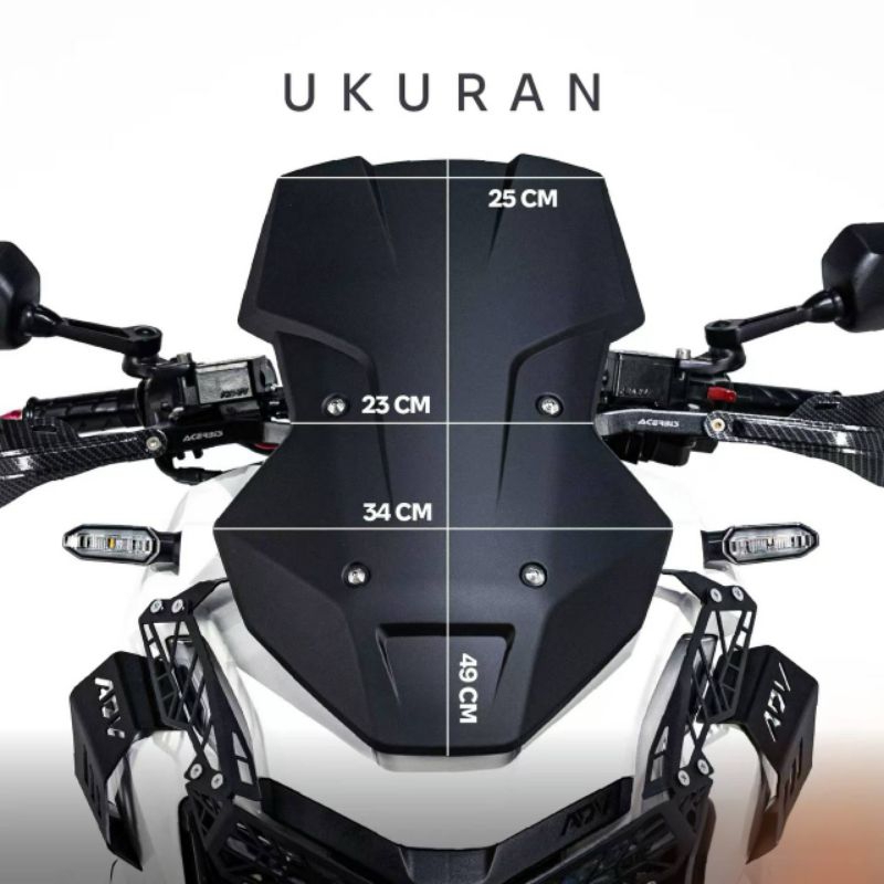 ADV150 WINDSHIELD 50CM HONDA ADV-150/160XADV-150 VISOR | Shopee Malaysia