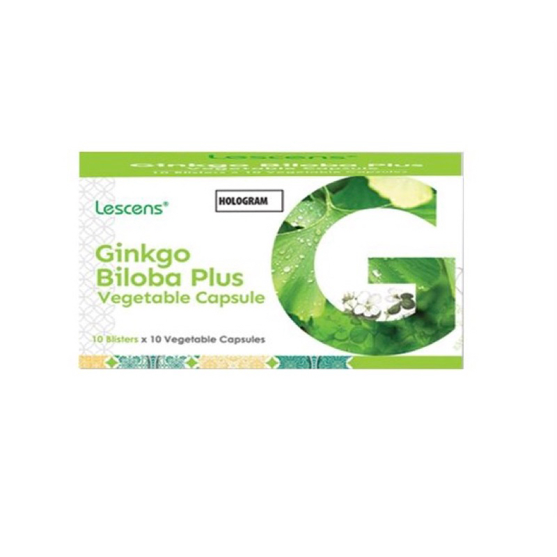 Lescens Ginkgo Biloba Plus Veg Cap (10x10 Capsules) | Shopee Malaysia