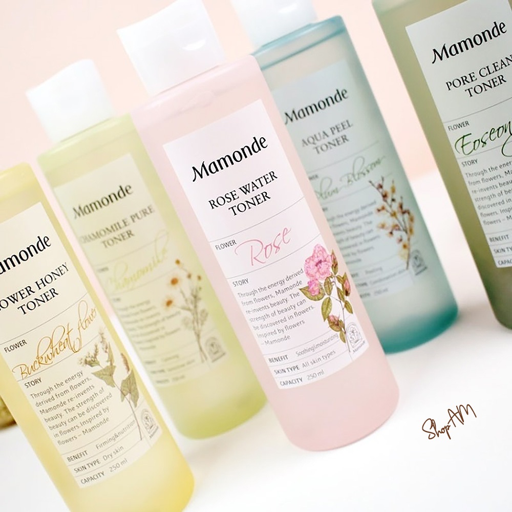 MAMONDE Flower Toner (Rose Water, Chamomile Pure, Pore Clean, Retinol ...