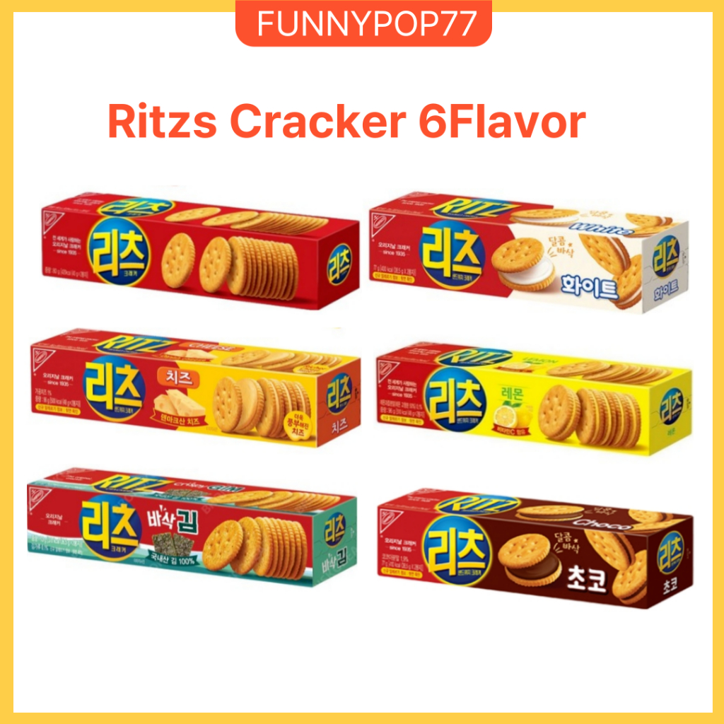 Ritz Cracker 6Flavors / Original, White Cream, Cheese Cream, Lemon ...