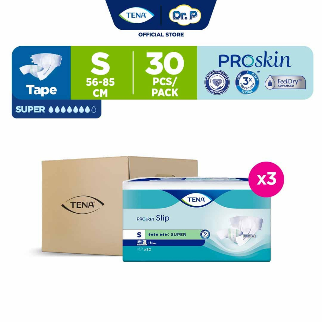 Tena PROskin Slip Super Adult Tape Diapers S/M/L/XL/XXL Size | Shopee Malaysia