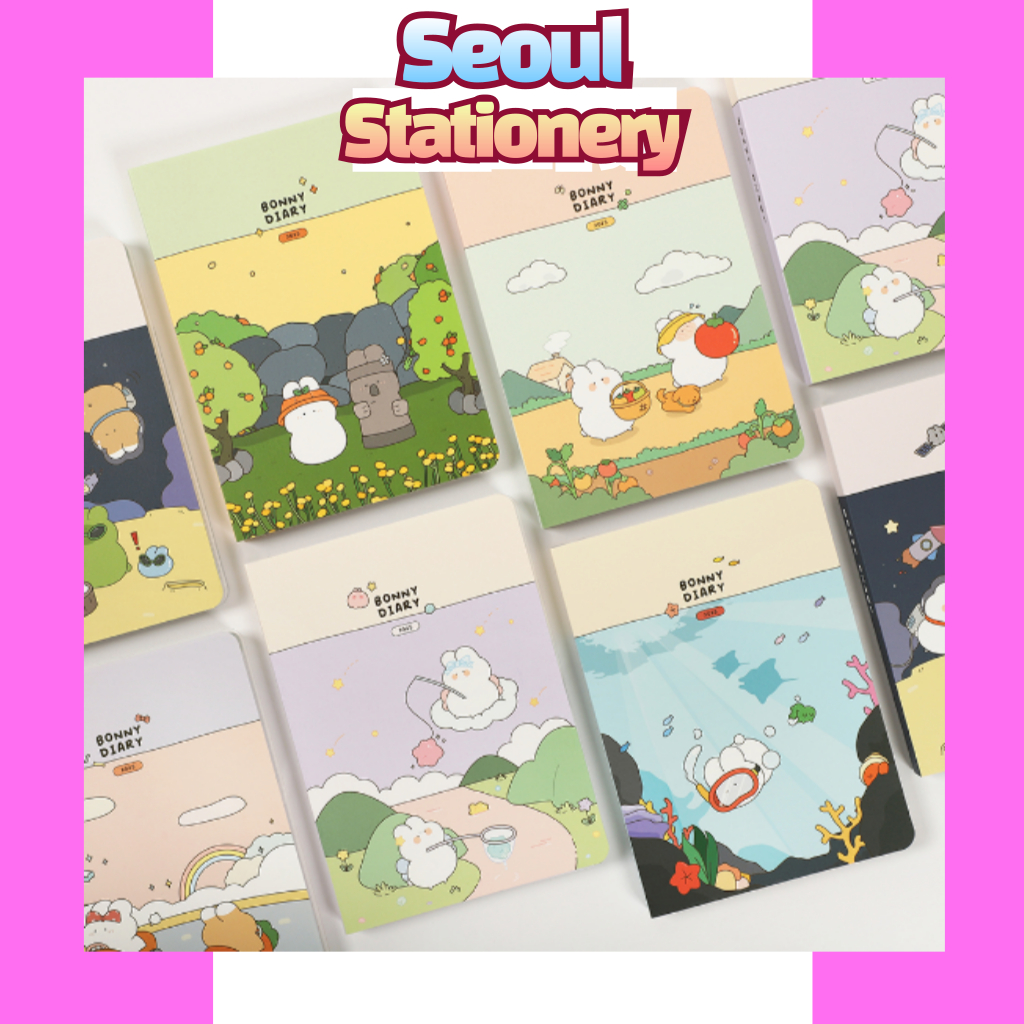 (Diary 2025)[Korea Shipping] 2025 BONNY Diary Portable Memo Notepad ...