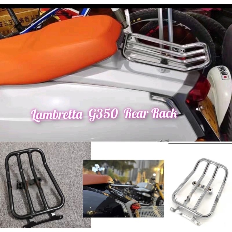LAMBRETTA G350 FRONT/REAR RACK/BACKREST/CRASHBAR | Shopee Malaysia