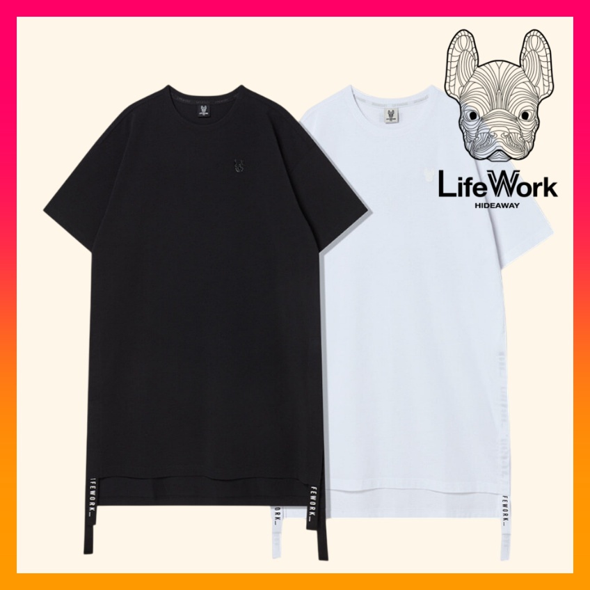 LIFEWORK Lettering Tape Short Sleeve Dress (2025New) | Shopee Malaysia