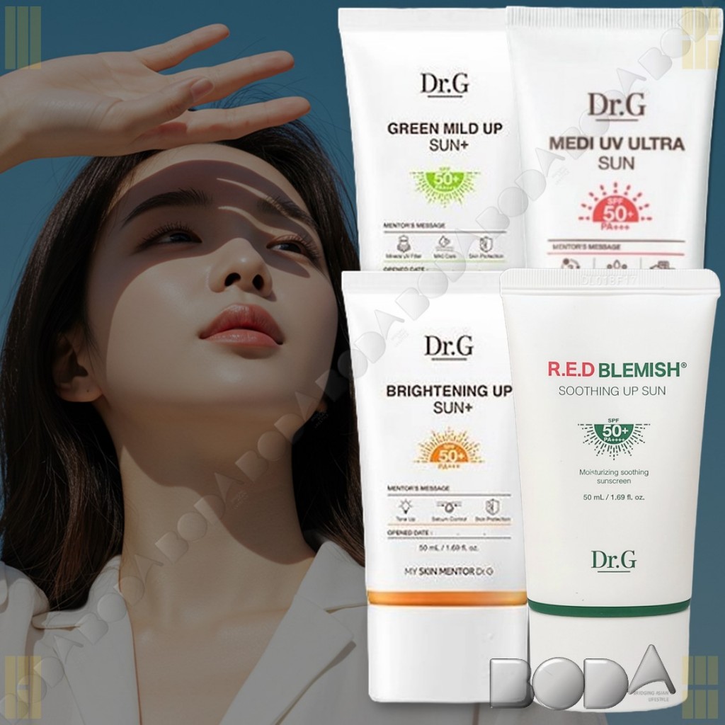 DR.G Sunscreen - Red Blemish, Green Mild Up, Brightening Up, Medi UV ...