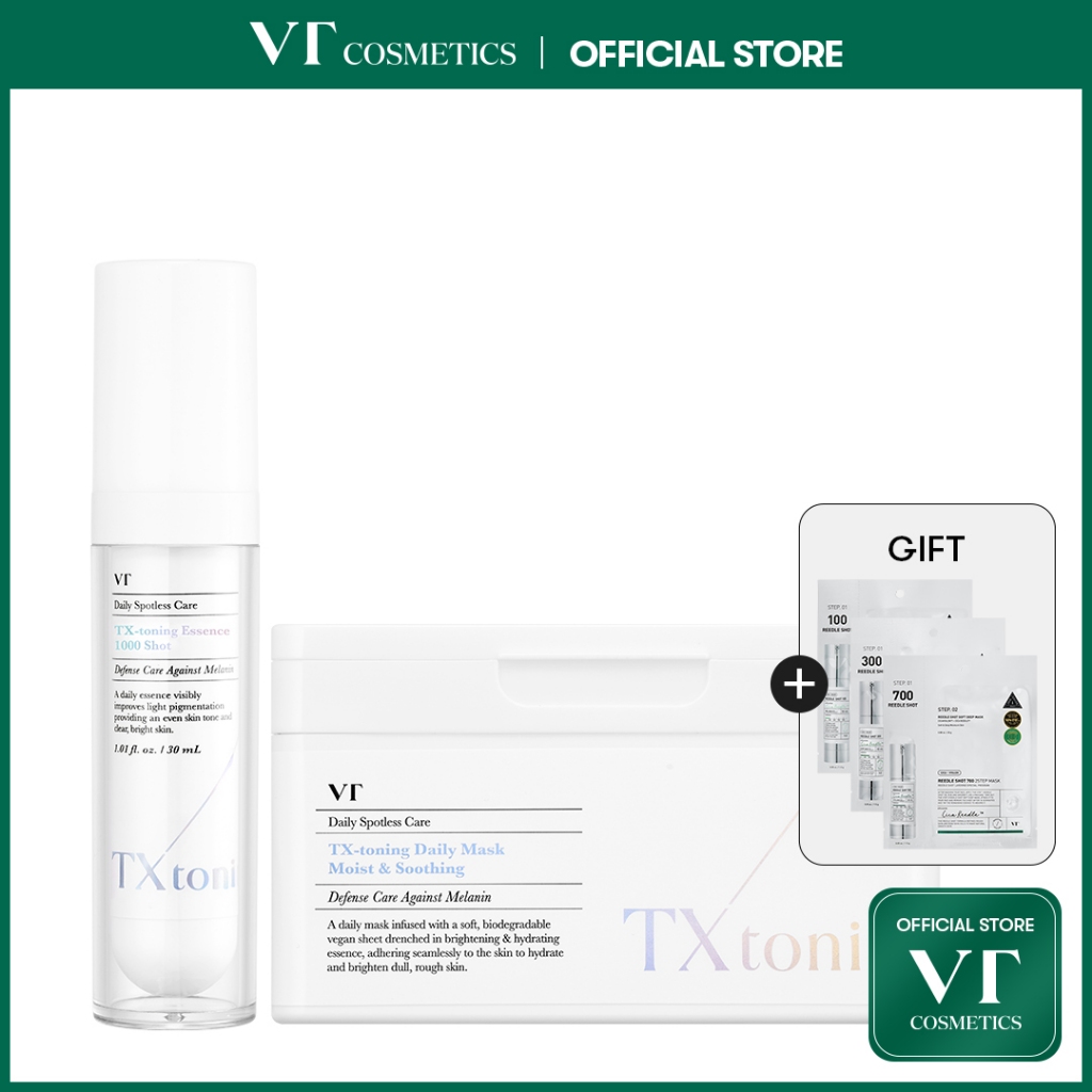 [VT] TX-Toning Essence & Daily Mask Set Tranexamic Acid, Melanin & Hyperpigmentation care ...