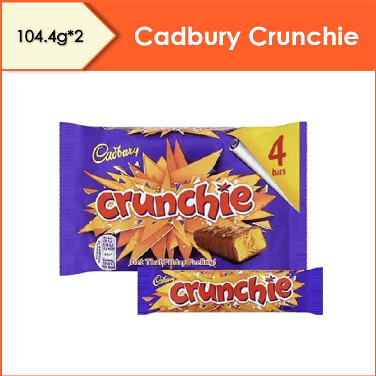 Cadbury Crunchie Chocolate Bar Multipack 104.4G X2 | Shopee Malaysia