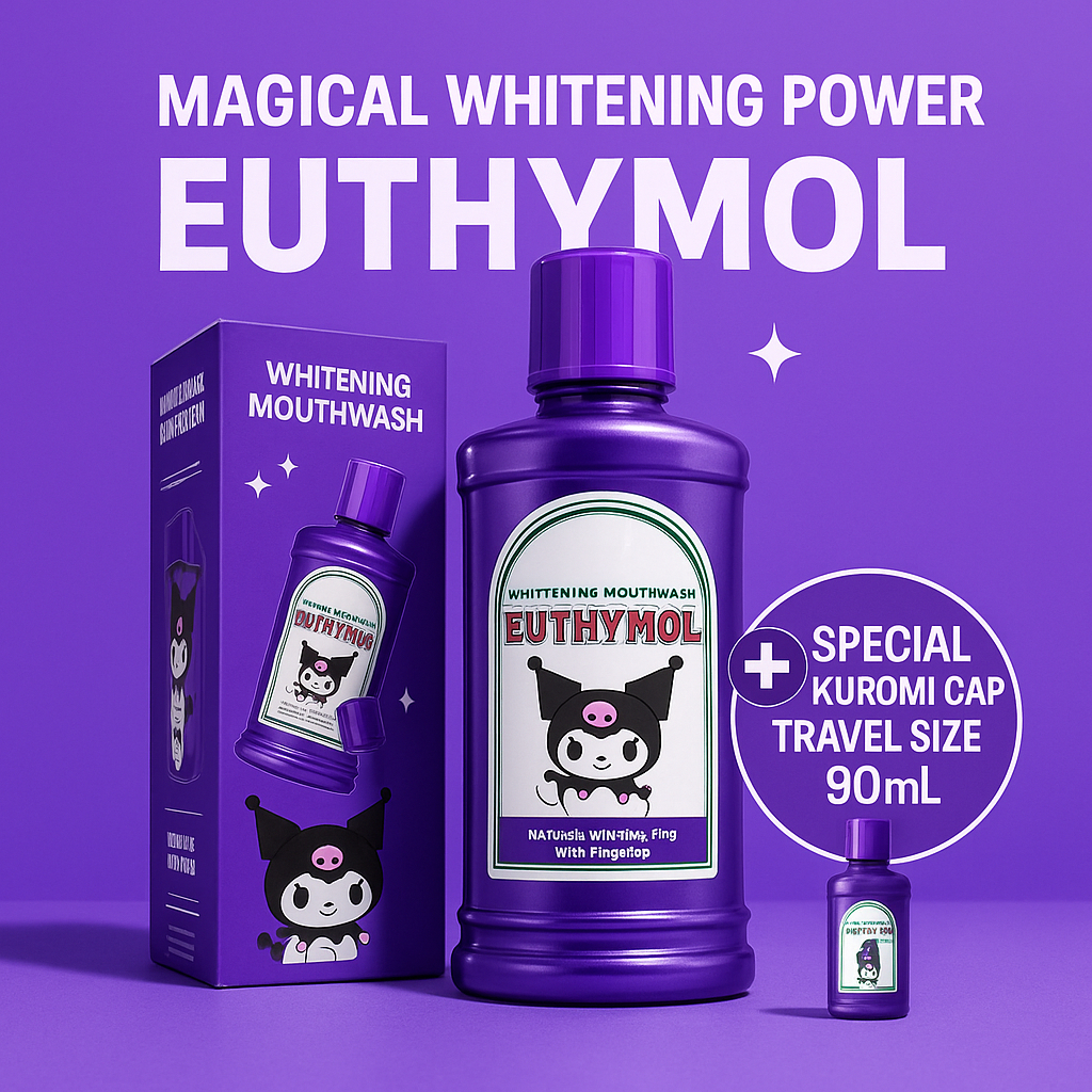 Euthymol Whitening Purple Corrector Mouthwash – Stain Removal ...
