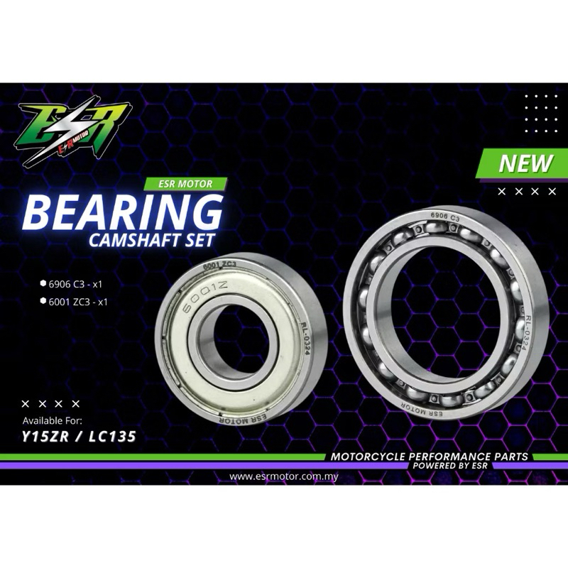 ESR CAM BEARING SET LC135 / Y15 LC 4S 5S Y16 EX5 DREAM WAVE125 | Shopee ...