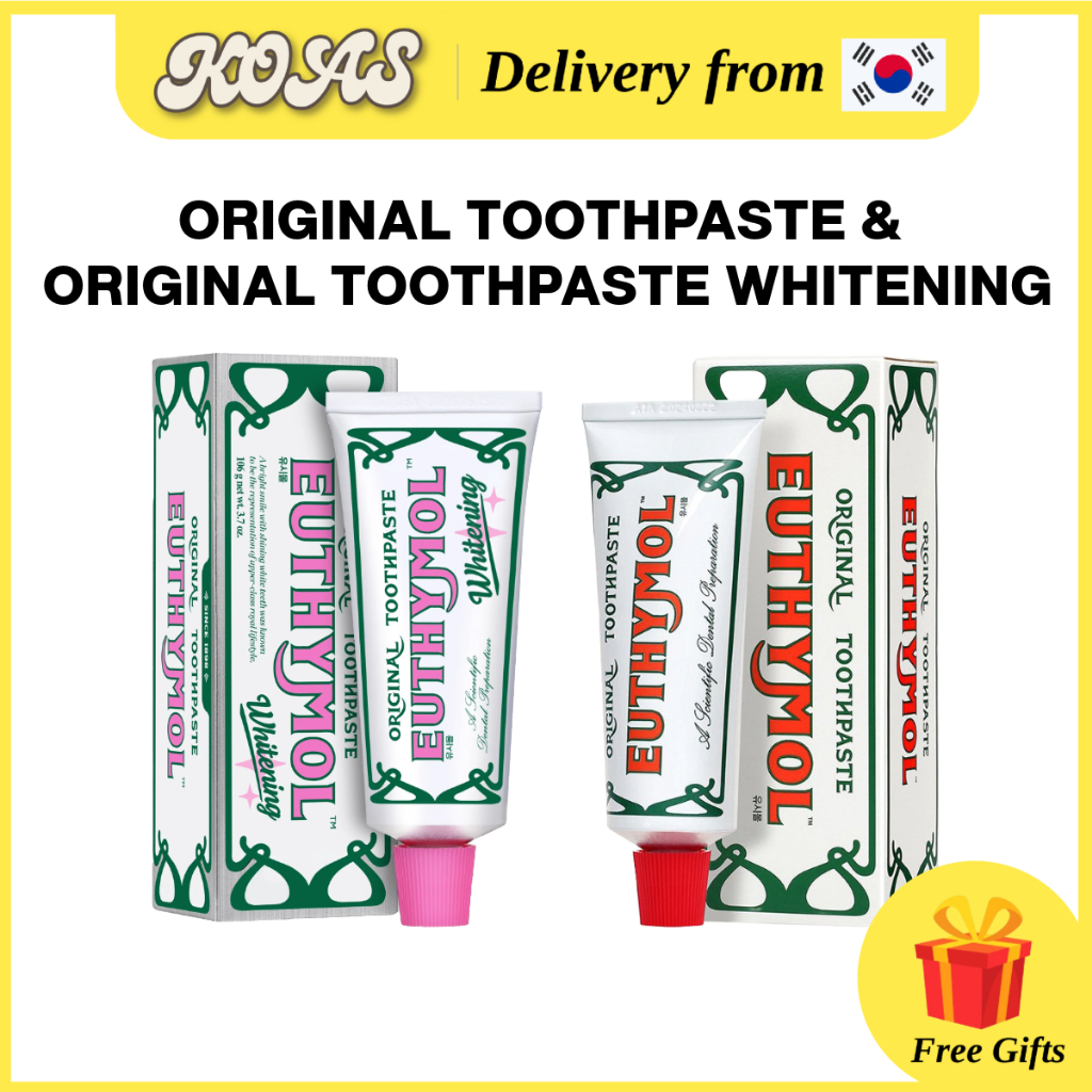 [EUTHYMOL] Euthymol Toothpaste Original & Whitening 106g(1EA, 2EA), Bad ...