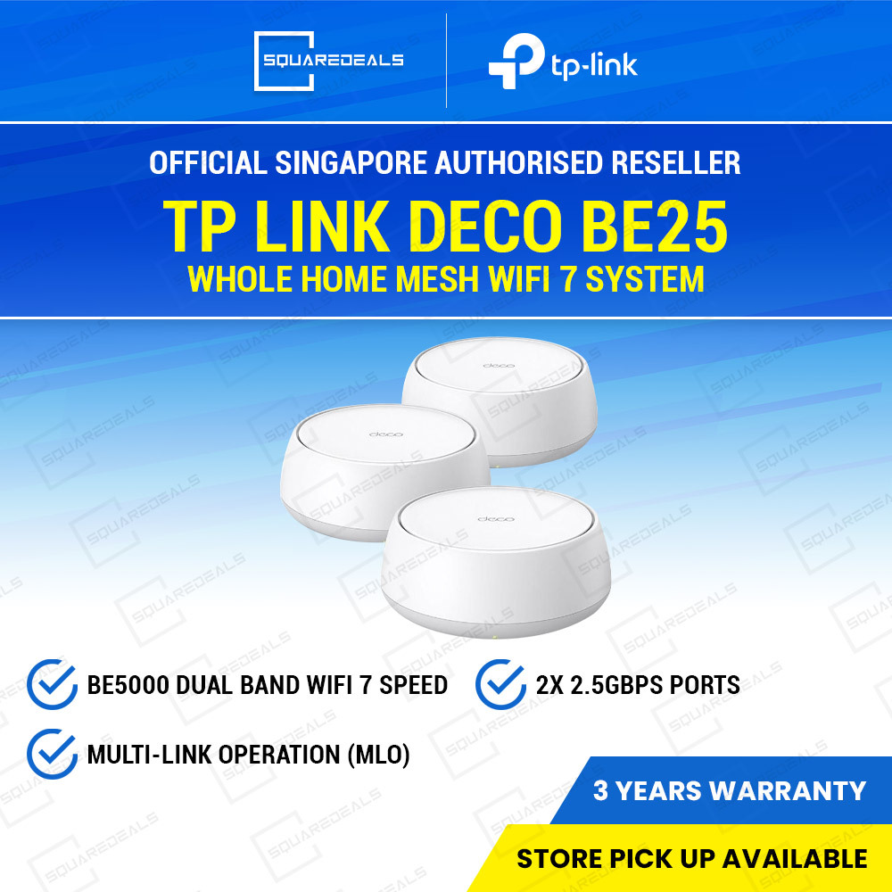 TP Link Deco BE25 BE5000 1 2 3 Pack Whole Home Mesh Router WiFi 7 Extender System | Shopee Malaysia