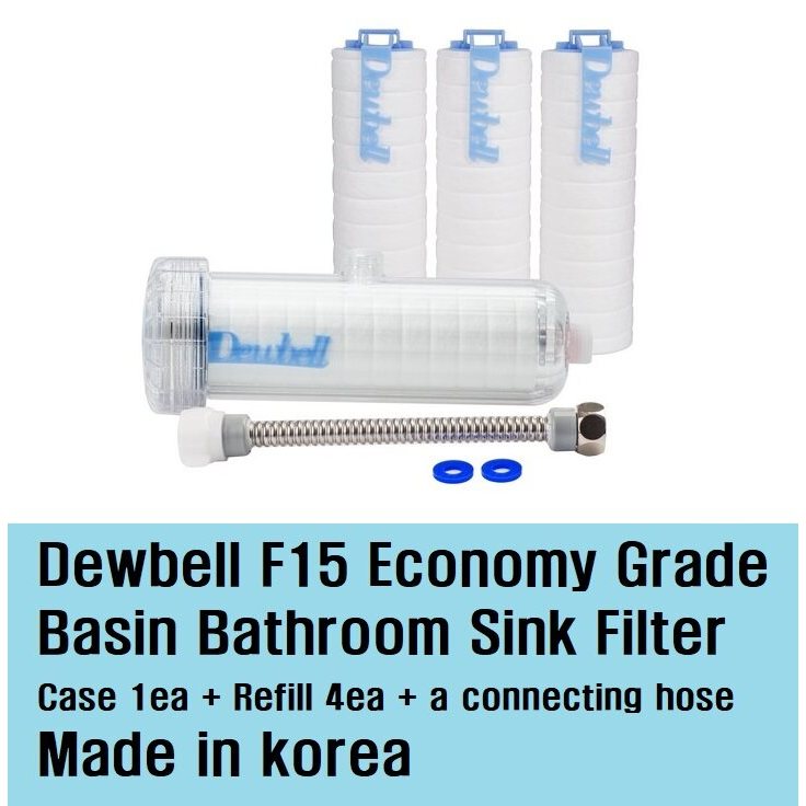 Dewbell F15 Economy Grade Basin Bathroom Sink Filter Case 1pcs + Refill ...
