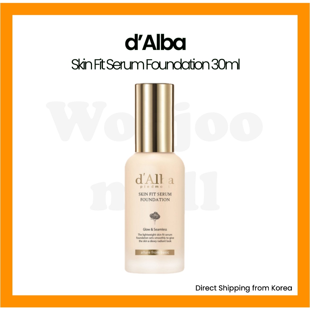 [d’Alba] Skin Fit Serum Foundation SPF50+, PA+++ 30ml | Shopee Malaysia