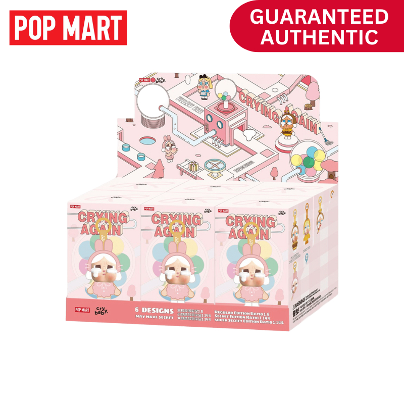 SG INSTOCKS POP MART CRYBABY Crying Again Vinyl Face Plush Sealed Full ...