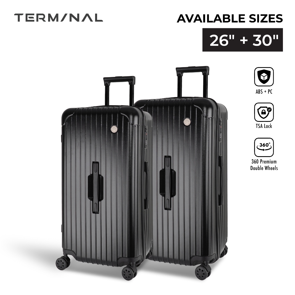 (NEW LAUNCH) Terminal Trunk 26" + 30" ( Bundle) 360 8-Wheel Spinner ...