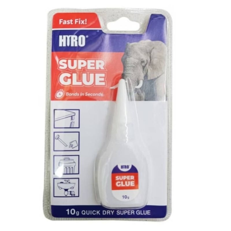 HYRO Super Glue / Gam Gajah Quick Dry 10g | Shopee Malaysia