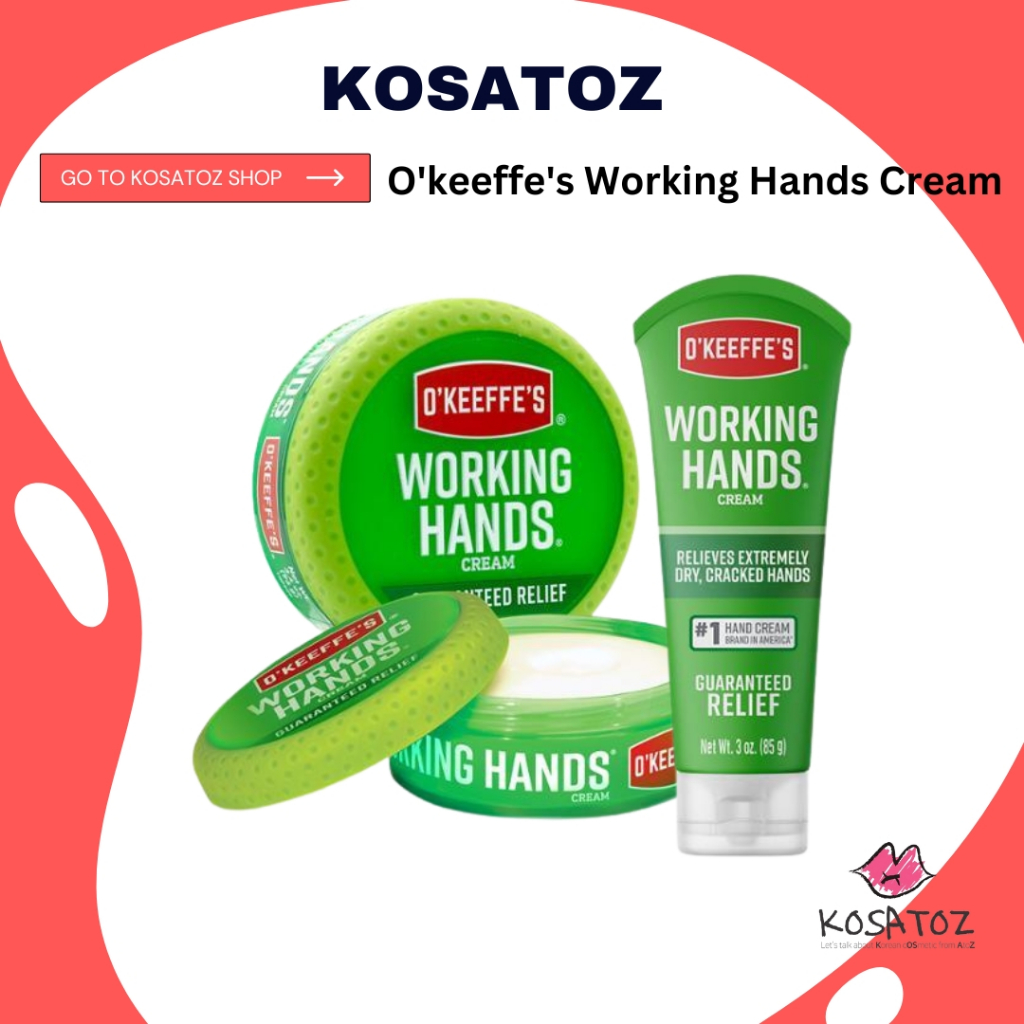 O'keeffe's Working Hands Cream 85g(Tube) / 96g(Jar) | Shopee Malaysia