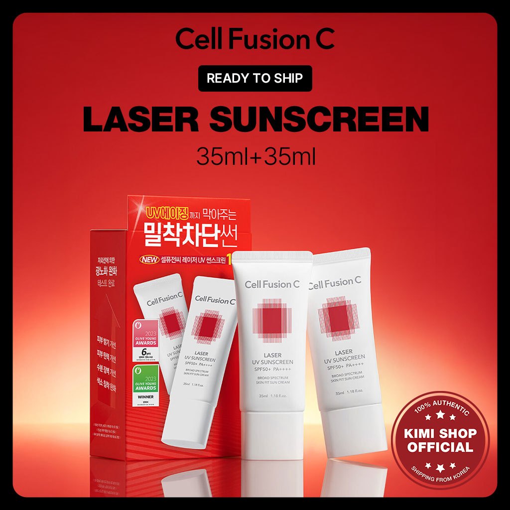 [CELL FUSION C] Laser UV Sunscreen 35ml+35ml SPF 50+ PA++++ | Shopee ...