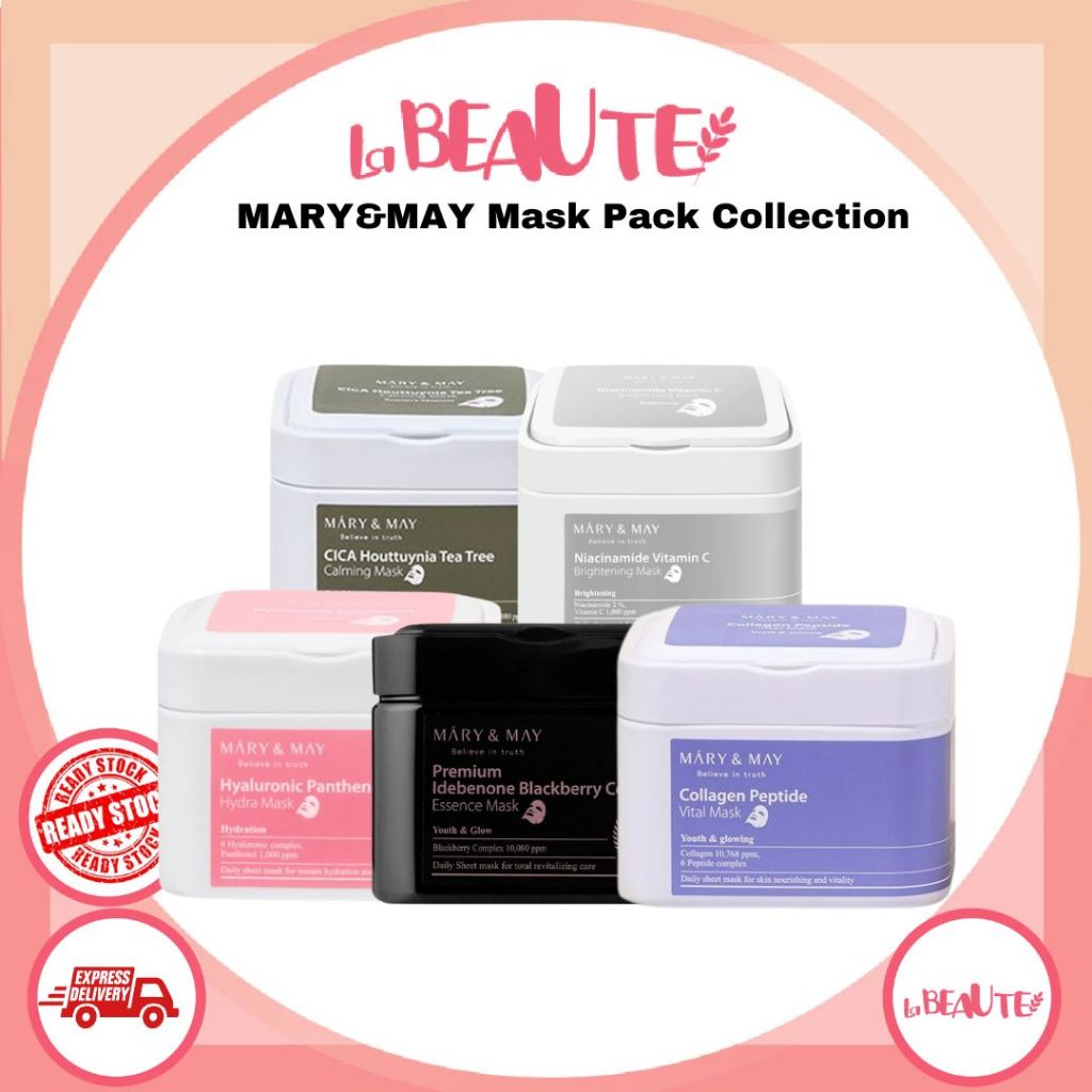 MARY&MAY Mask Pack 20ea /30ea (5 Types) | Shopee Malaysia