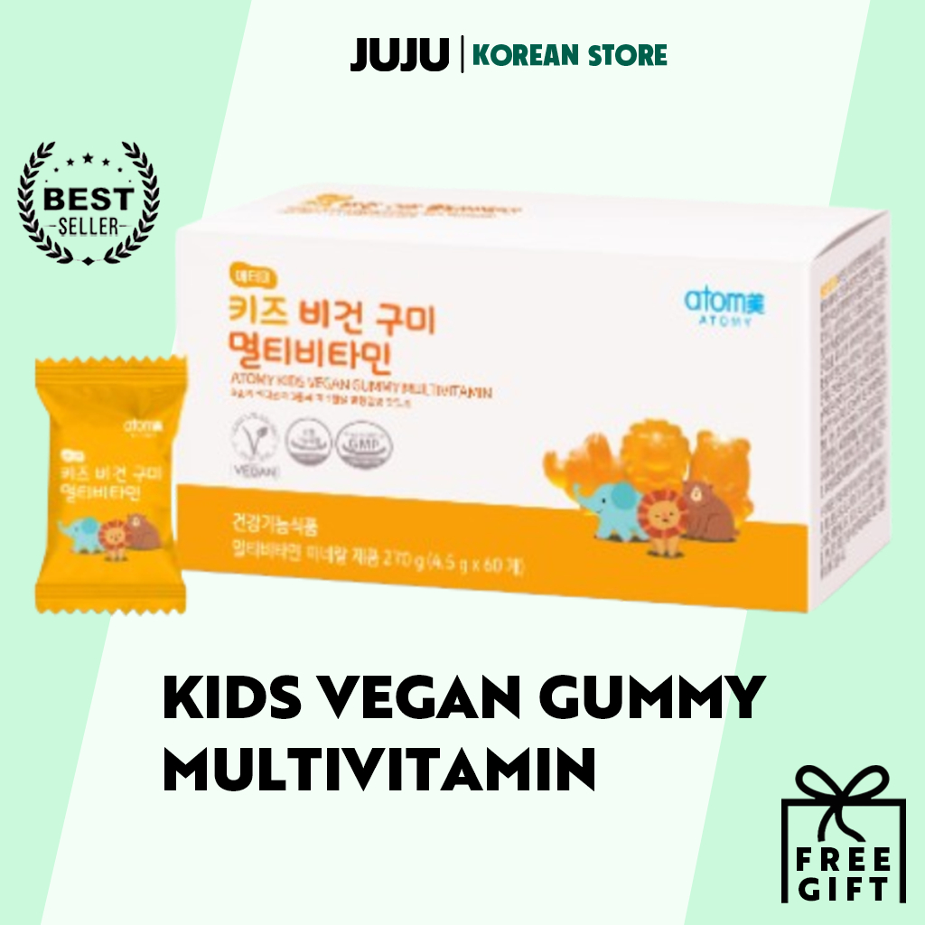 Atomy Kids Vegan Gummy MultiVitamin 4.5g x 60eas NEW | Shopee Malaysia